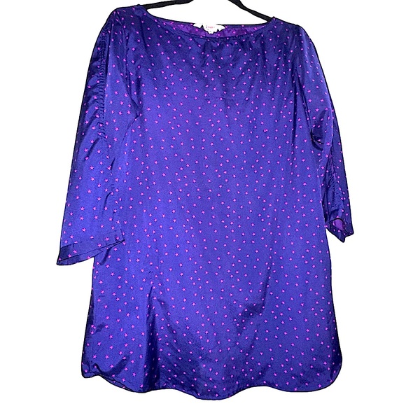 Ruhaan’s | Tops | Plus Ruhaans Womens Crepe Navy Blue Color Star ...